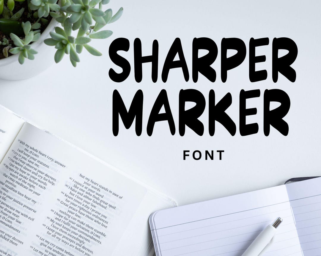 Sharper Marker Pen Font, Sharpie Font Svg, Sharpie Font Png, Marker Pen Alphabet Svg, Font for ...