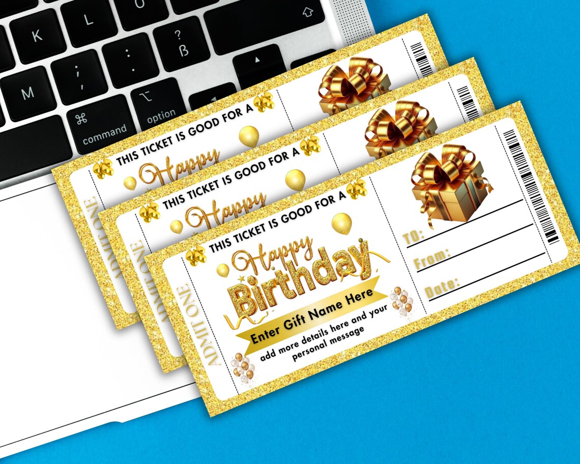Birthday Gift Voucher Template | Editable Birthday Surprise Voucher ...