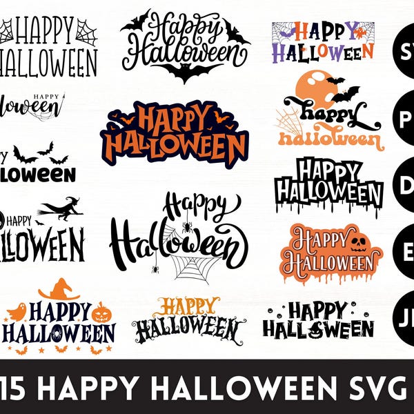 Happy Halloween Svg - Etsy