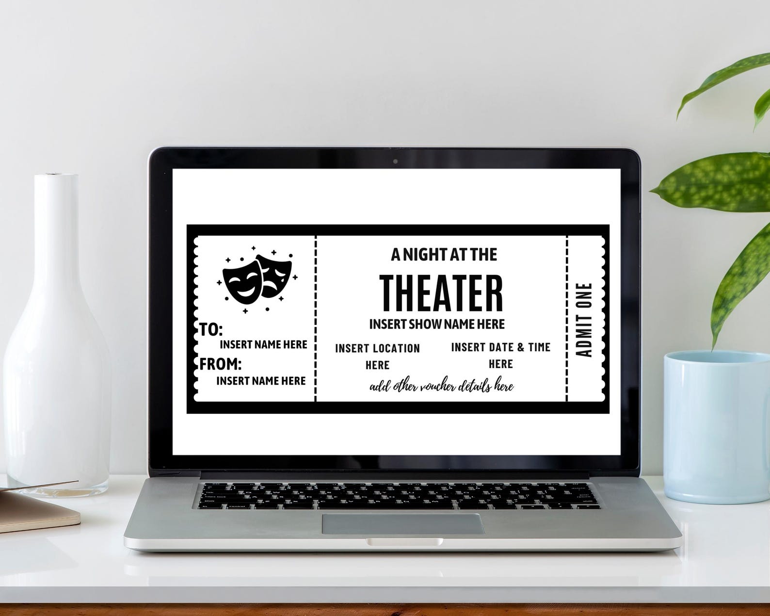 Personalized Theatre Ticket, Custom Surprise Broadway Ticket, Custom ...