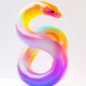 Digital 3d Snake Floats, Articulated Rattlesnake, Unique 3d Printed ...