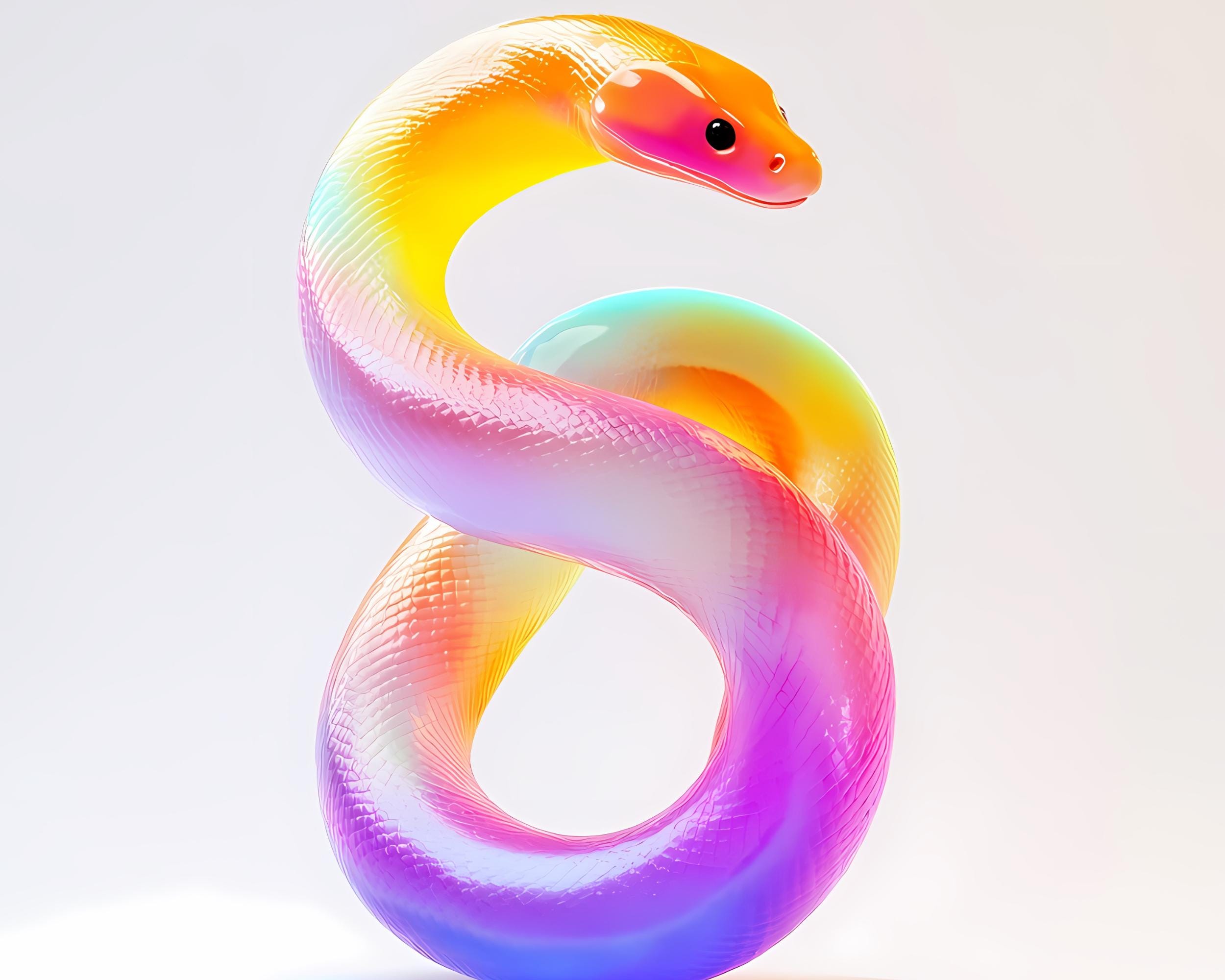 Digital 3d Snake Floats, Articulated Rattlesnake, Unique 3d Printed ...