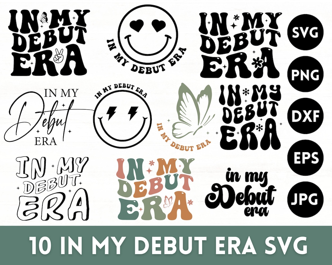 In My Debut Era SVG PNG: Baby Shower Cricut Cut Files - Etsy