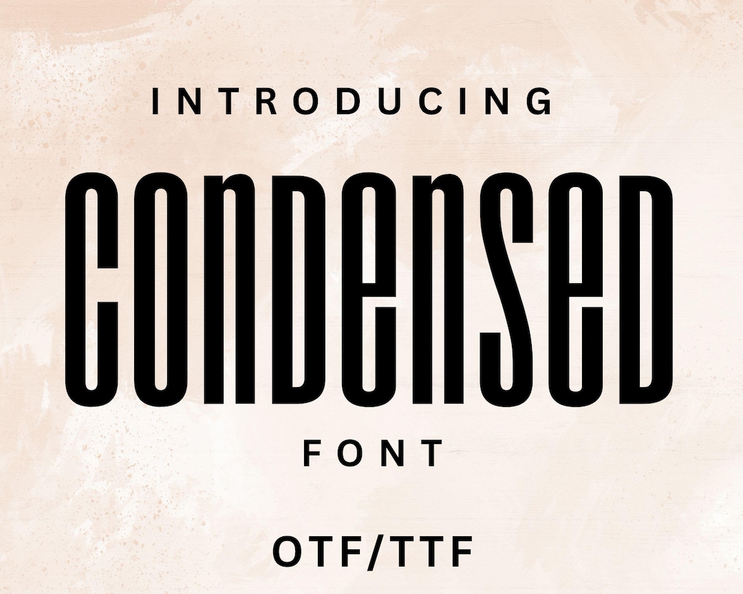 Condensed Fonts, Elegant Condensed Font, Classy Font, Silhouette Fonts ...