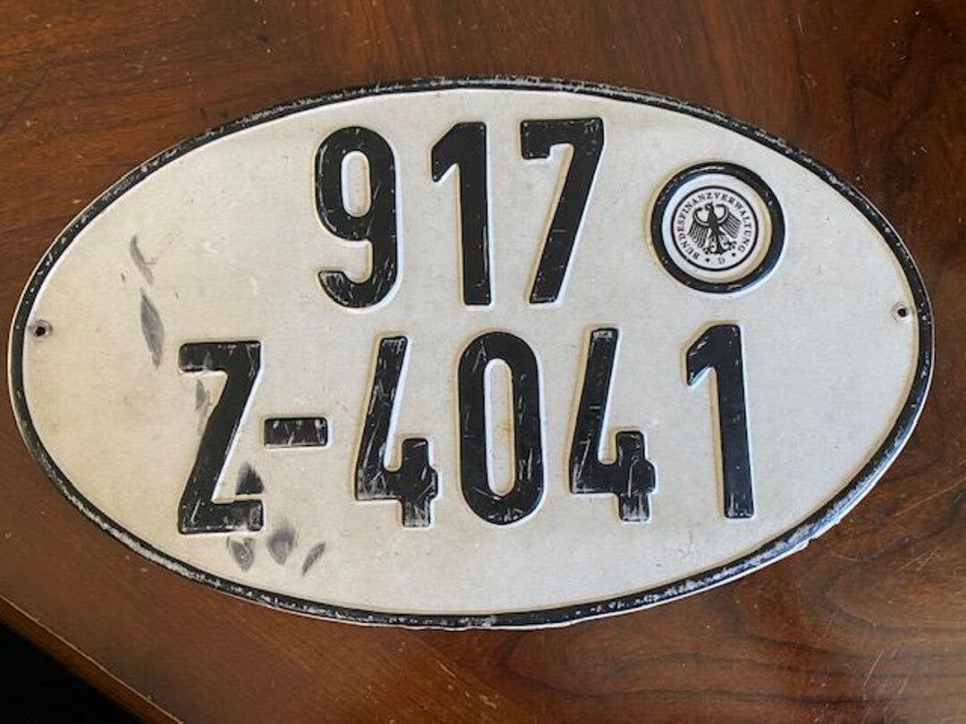 Euro Lisence Plate - Oval - Etsy