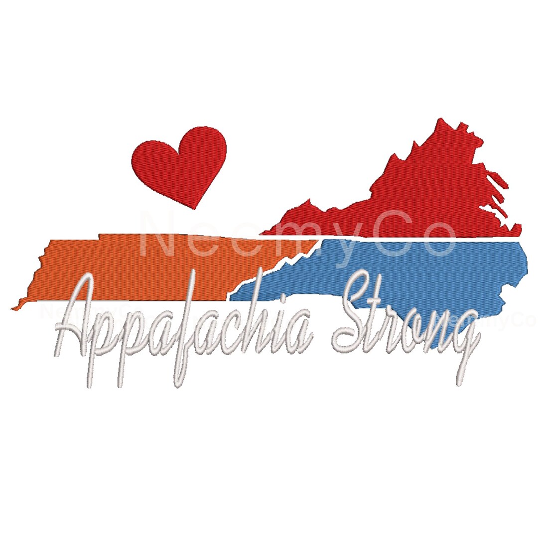 Appalachia Strong Embroidery Design, Appalachia Strong Embroidery File ...