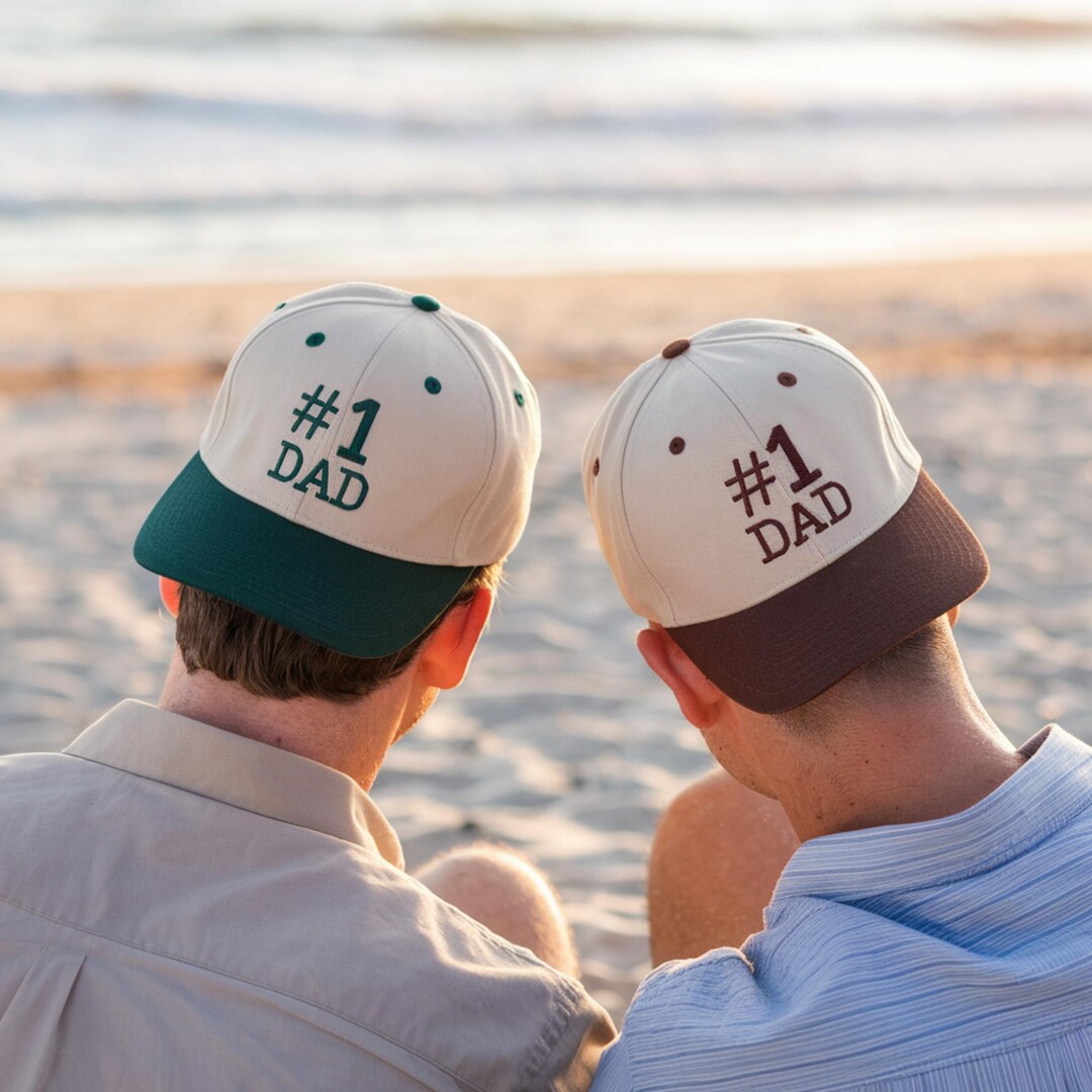 Number 1 Dad Embroidered Cap #1 Two-tone Cap #1 Dad Hat #1 Dad Baseball ...