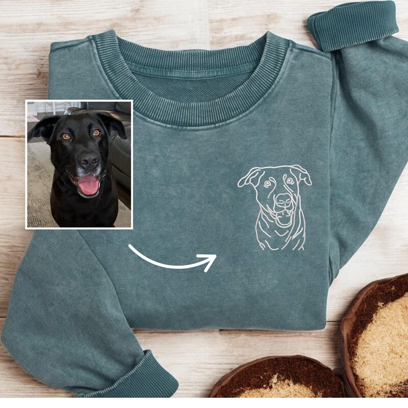 Embroidered Dog - Etsy