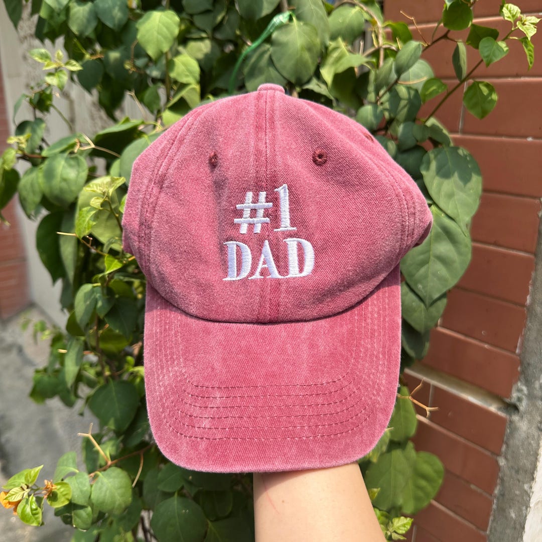Number 1 Dad Embroidered Cap #1 Dad Cap #1 Dad Hat #1 Dad Baseball Cap ...