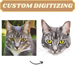 Custom Pet Embroidery DST Files, Dog Logo, Custom Digitizing Services ...