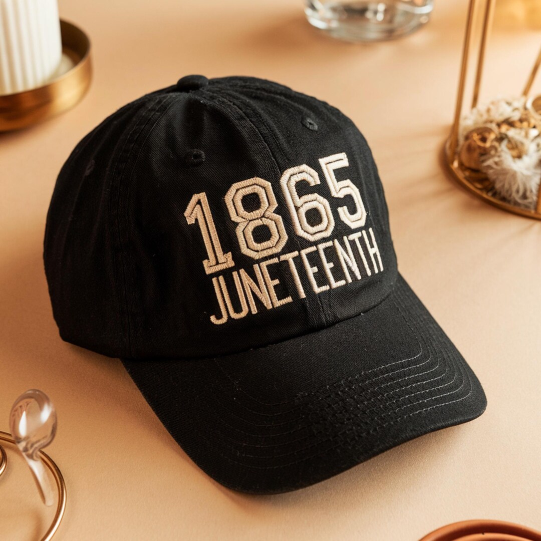 Embroidered Juneteenth Hat,juneteenth Afro Freeish Hat, Freeish Since ...