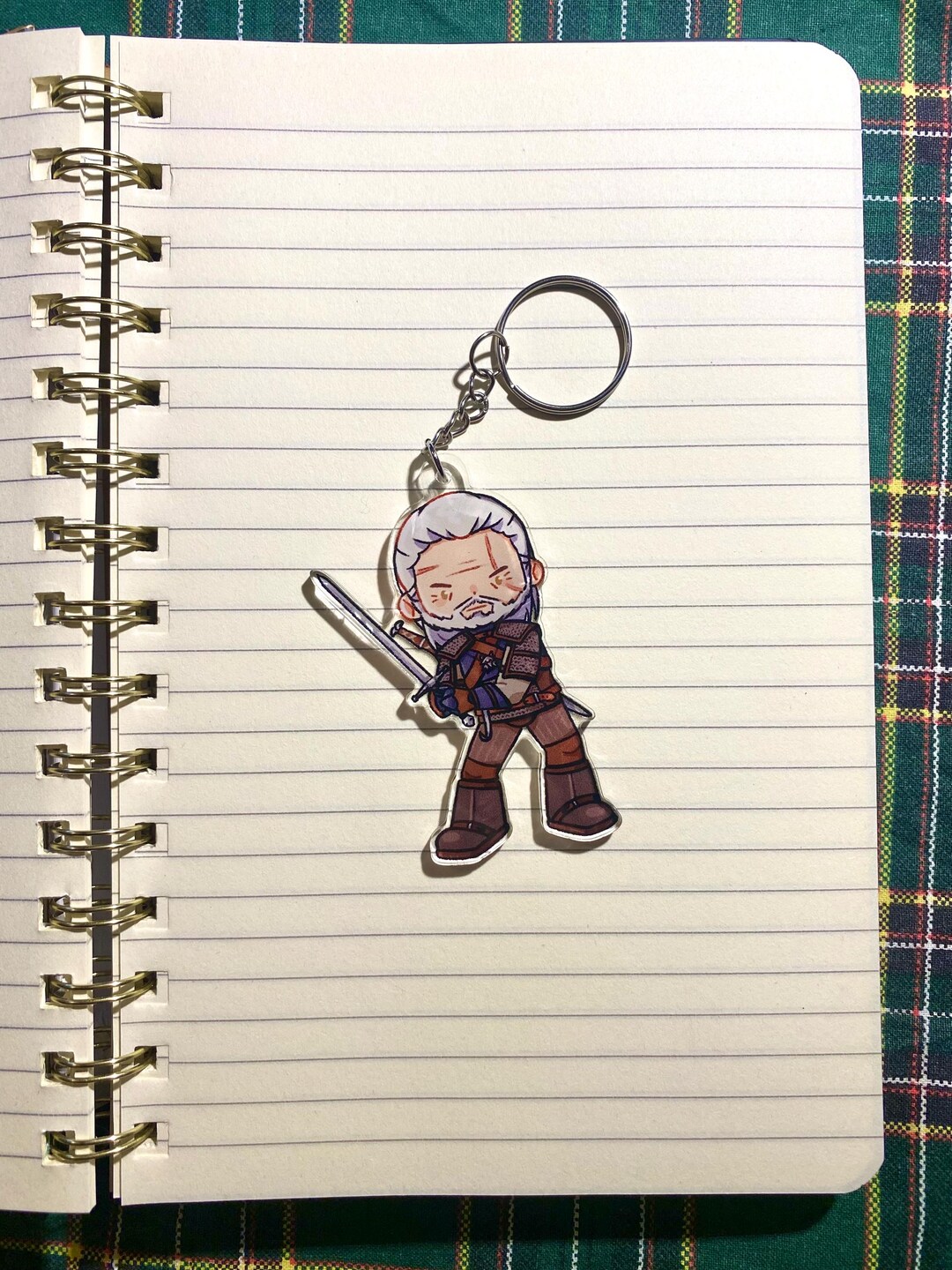 The Witcher Keychains, Geralt of Rivia - Etsy