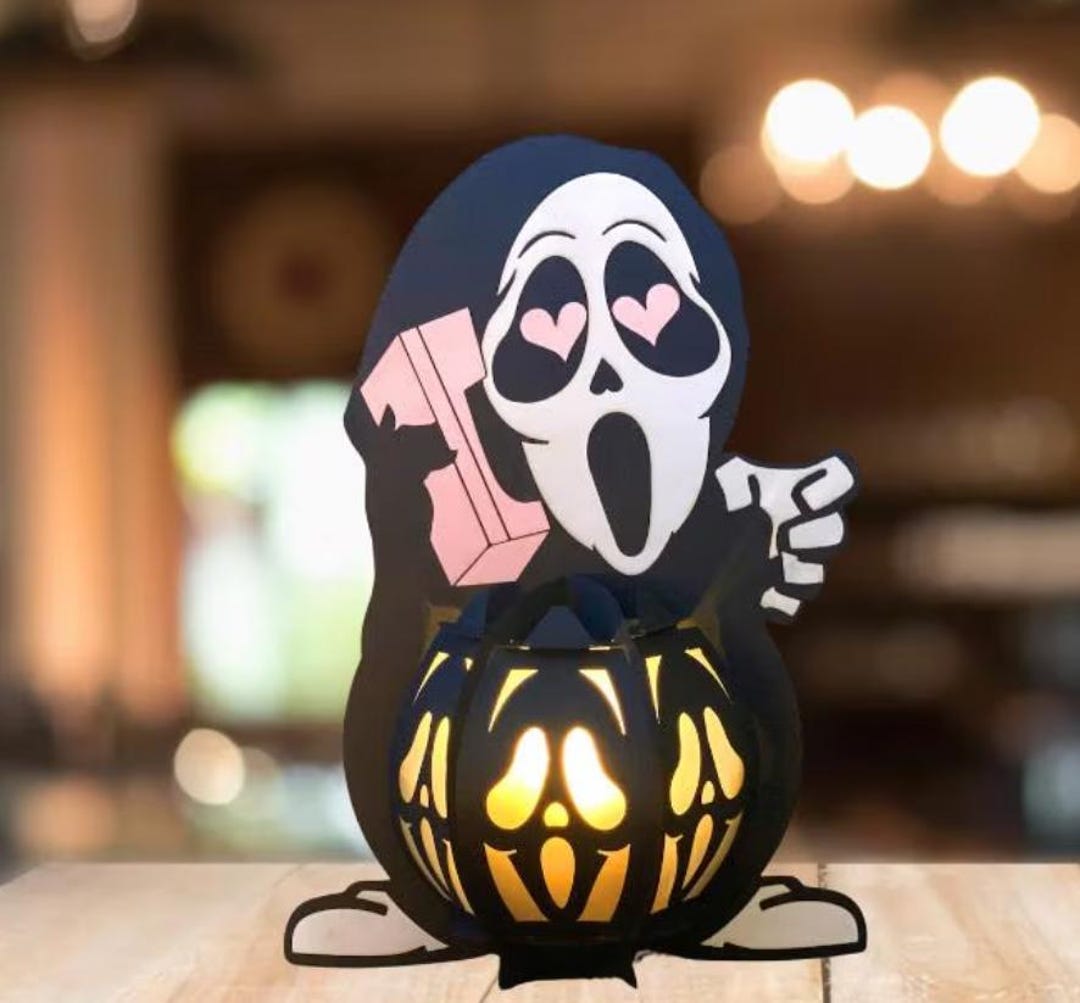 Horror Lantern Svg, Lantern Halloween Lamp Cut File Svg for Home Decor ...