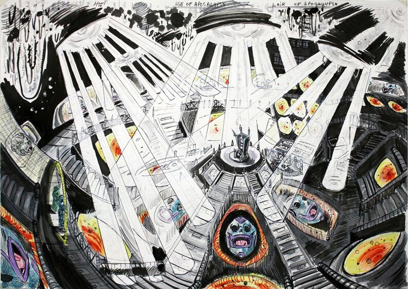 Villain's Lair Comic Book Art Print by Ray Hunt - Etsy Canada