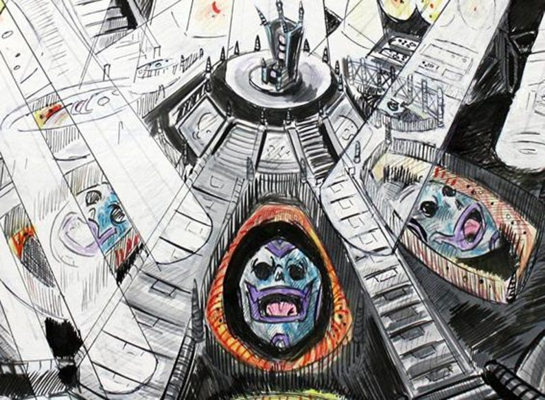 Villain's Lair Comic Book Art Print by Ray Hunt - Etsy Canada