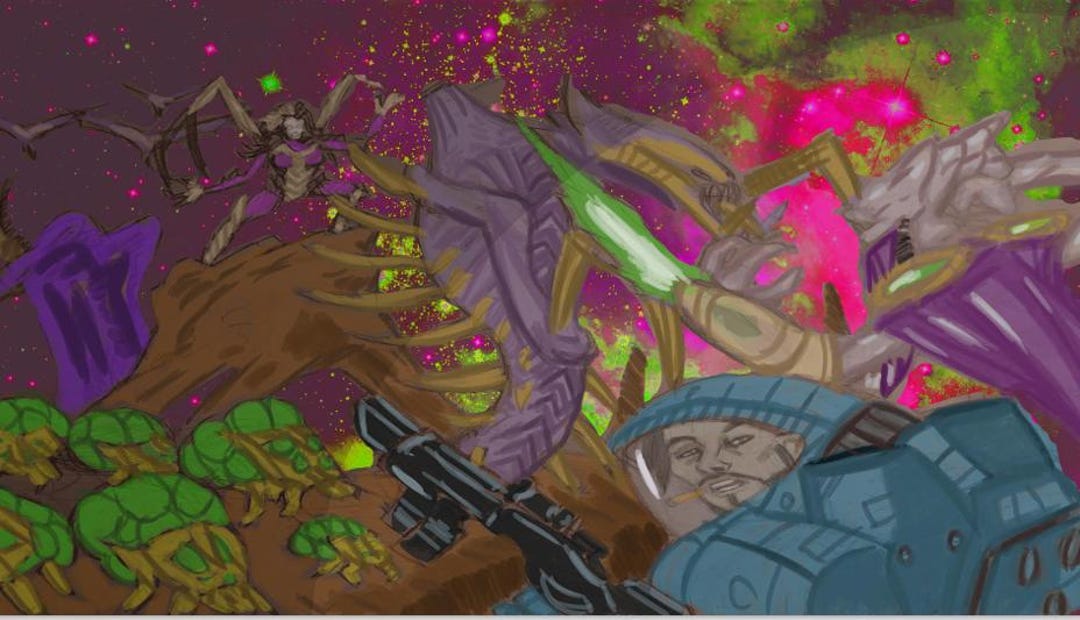 Starcraft Print: Jim Raynor Vs Queen of Blades - Etsy Canada