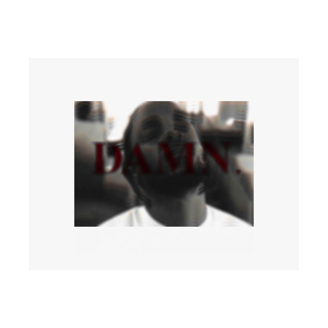 Matte Horizontal Posters, Kendrick Lamar DAMN Poster Blurred With ...