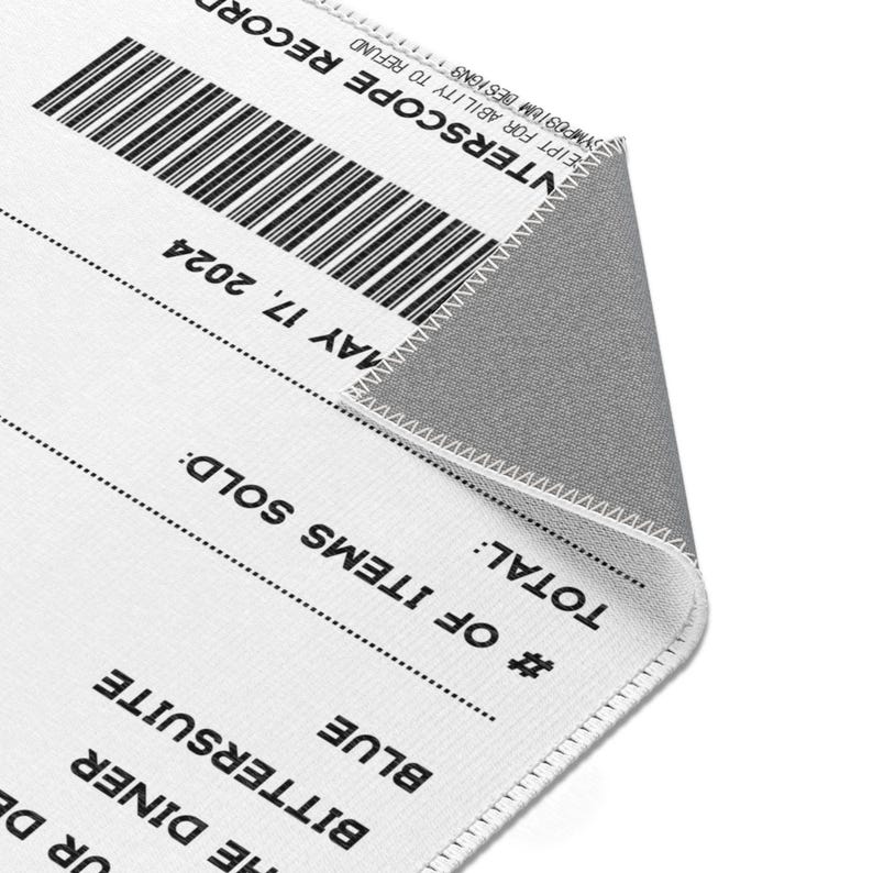 Hit Me Hard and Soft Album Receipt Area Rug, Music Lover Home Decor ...