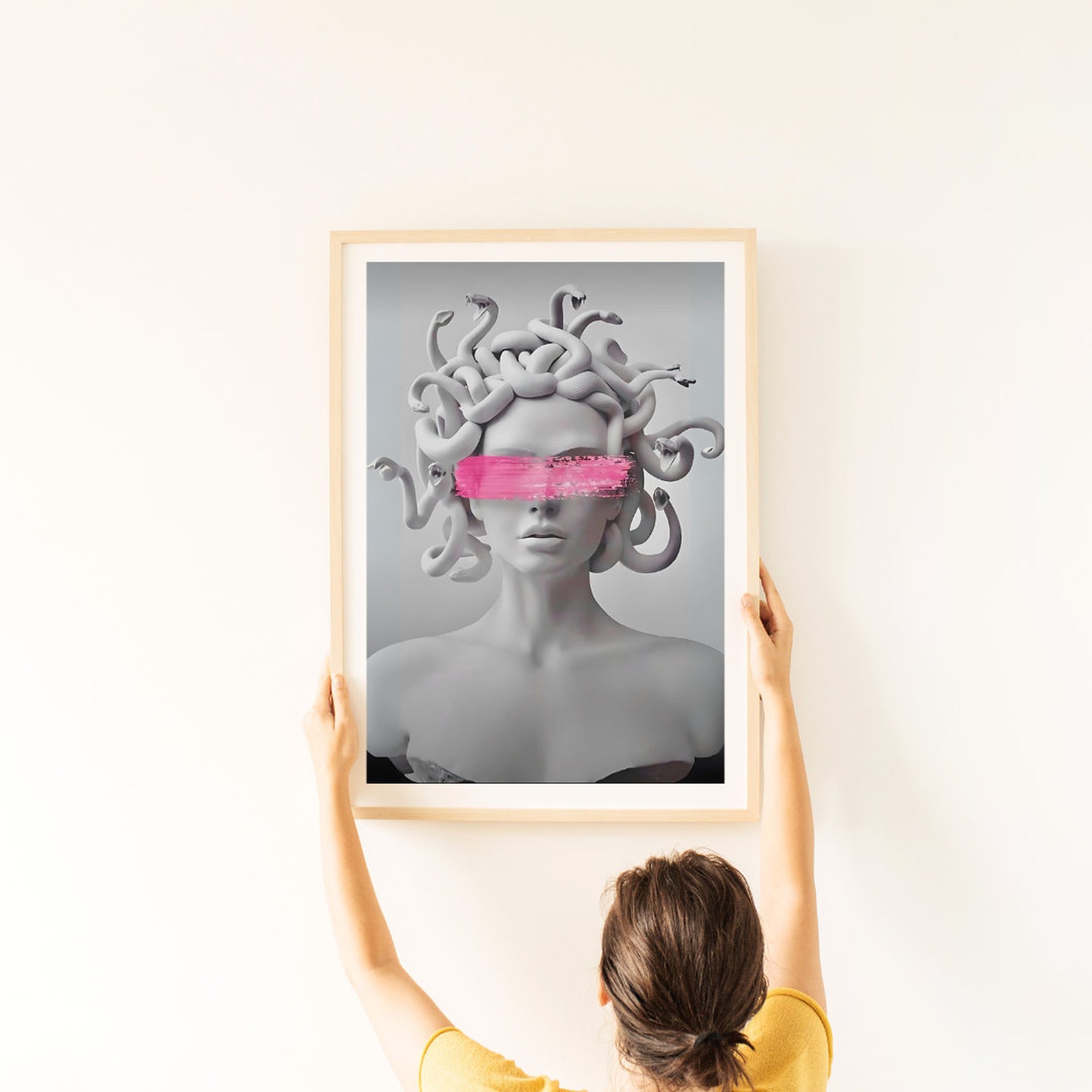 Pop Art Medusa Print - Colorful Digital Download - Mythical Wall Art ...