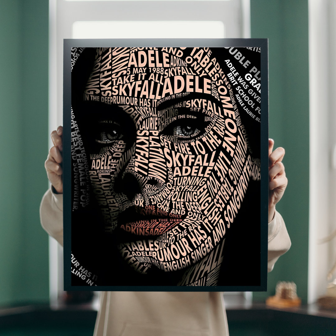 Adele Themed Digital Wall Art - Inspirational Music Quote Print L Adele-inspired Wall Art ...