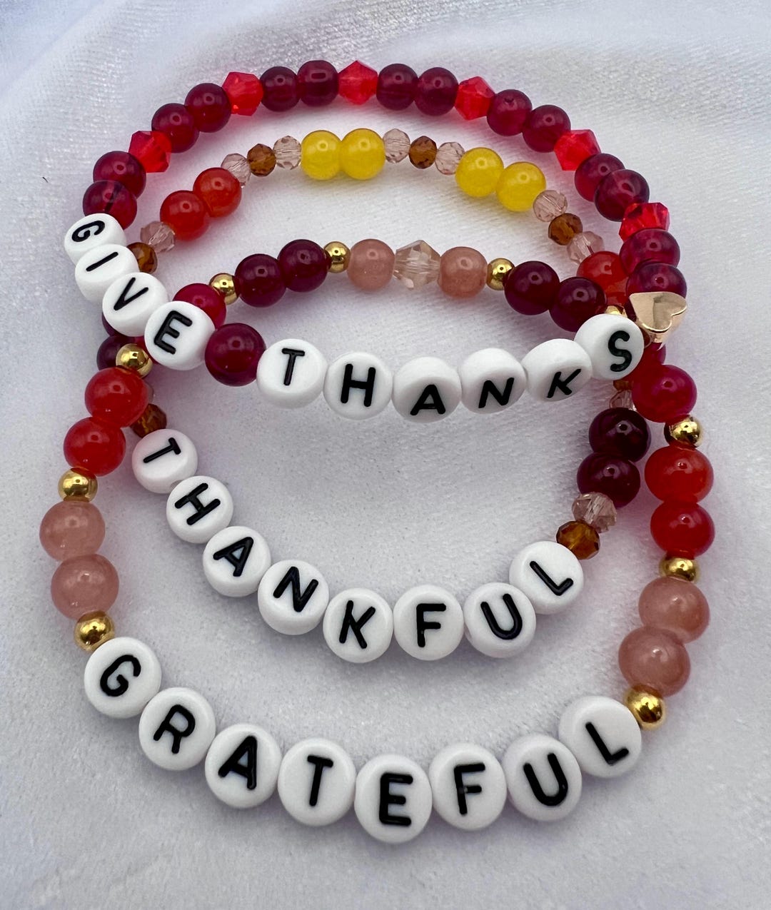 Gratitude Bracelet--perfect for Thanksgiving! - Etsy