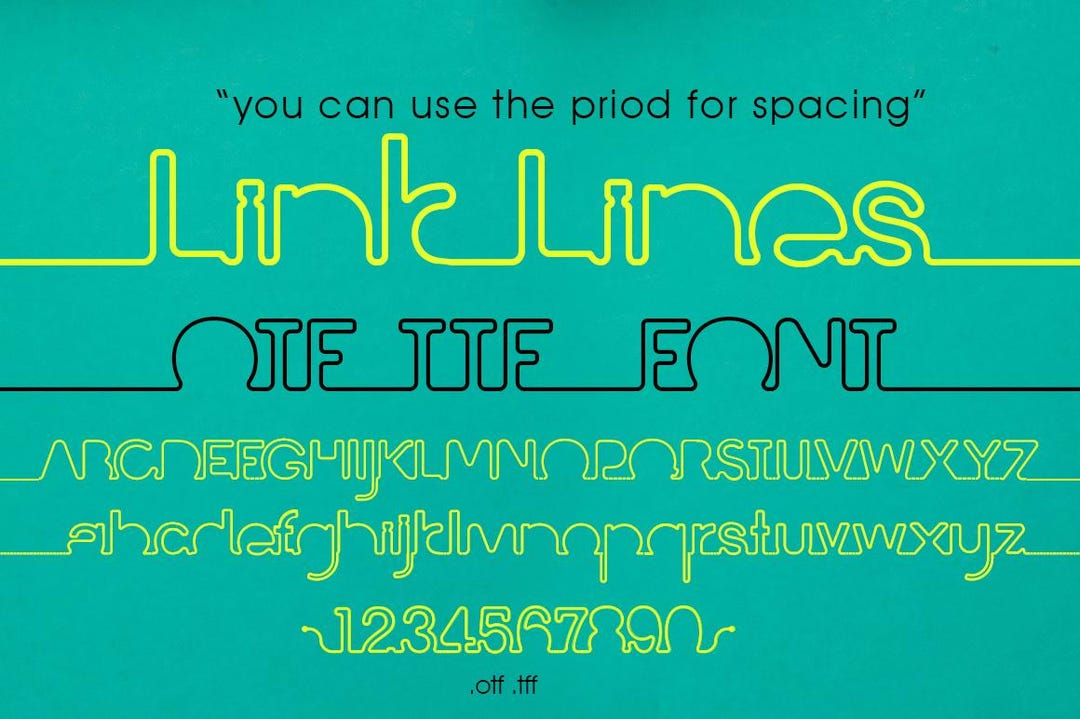 Instant Download Single Line Font Cute Monoline Branding Font ...