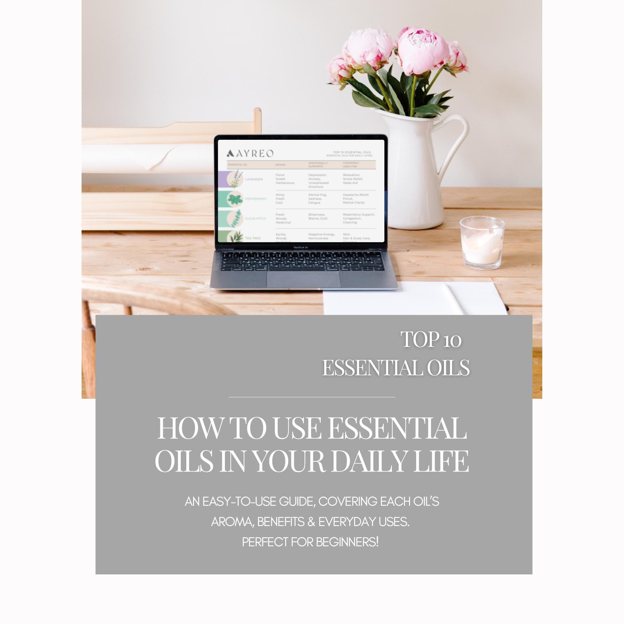 Top 10 Essential Oils Reference Guide - Aromas, Emotional Support ...