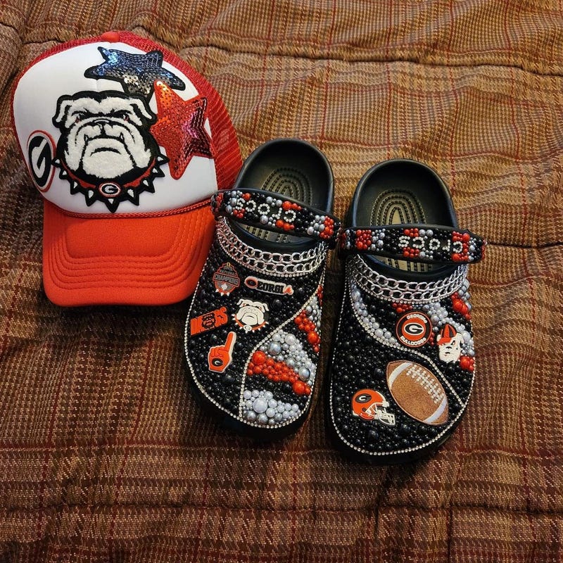 Georgia Bulldog Shoes - Etsy
