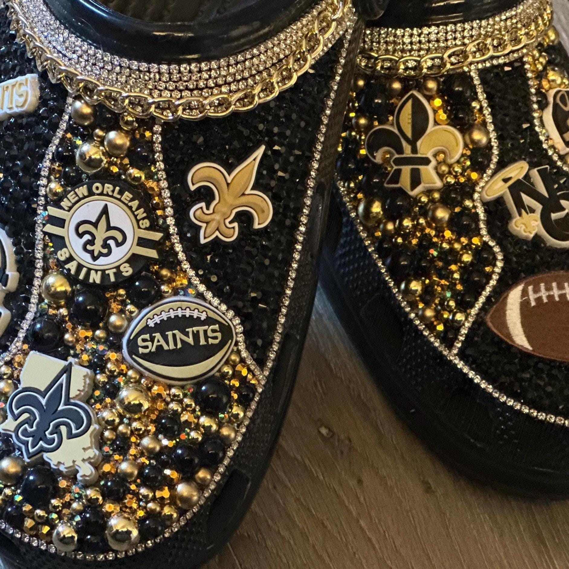 Football Custom Crocs - Saints Personalized - Etsy