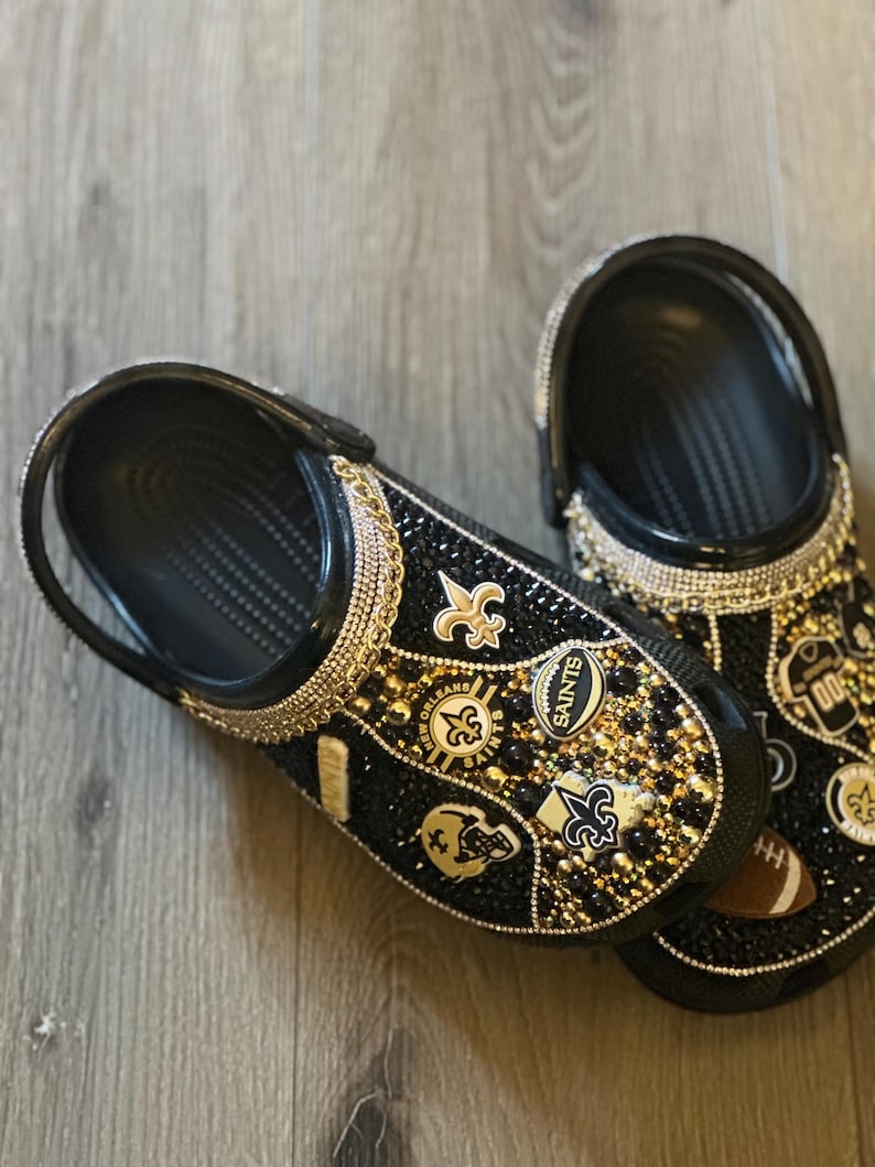 Football Custom Crocs - Saints Personalized - Etsy