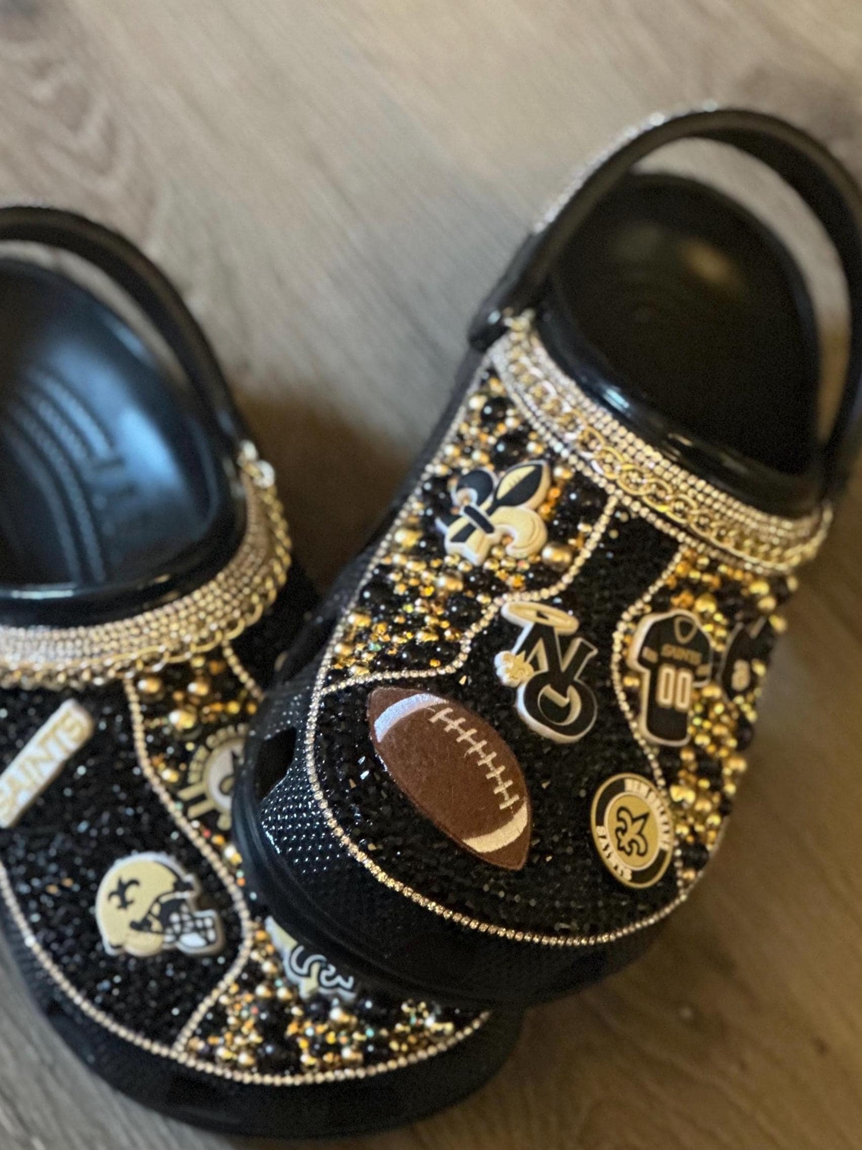 Football Custom Crocs - Saints Personalized - Etsy