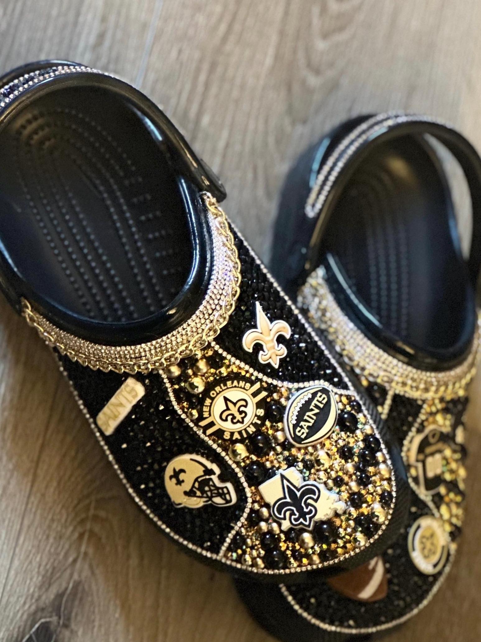 Football Custom Crocs - Saints Personalized - Etsy
