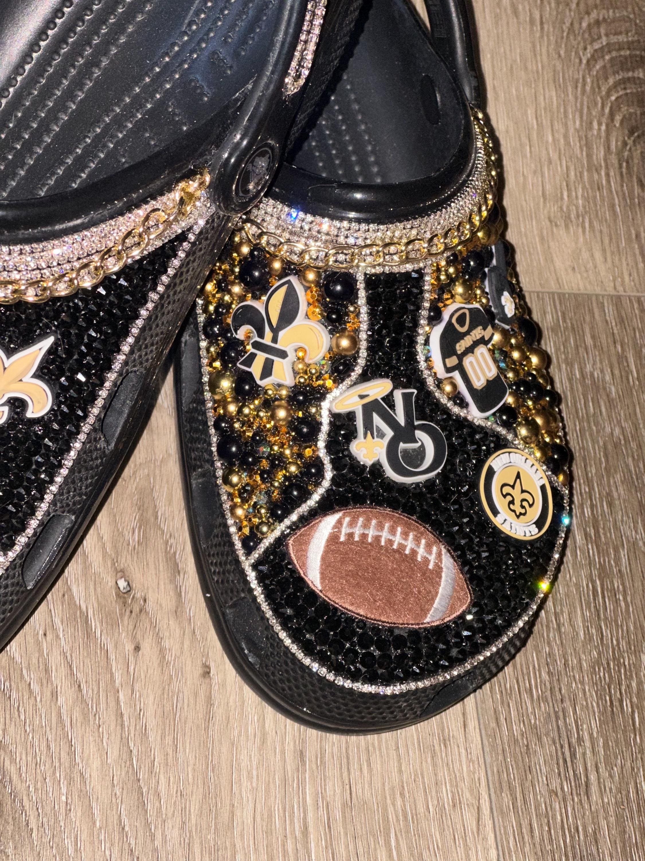 Football Custom Crocs - Saints Personalized - Etsy