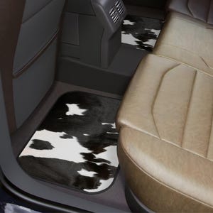 Cow Pattern Car Mat - Animal Print Car Floor Mat - Cowgirl Car Decor - Etsy