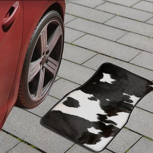 Cow Pattern Car Mat - Animal Print Car Floor Mat - Cowgirl Car Decor - Etsy