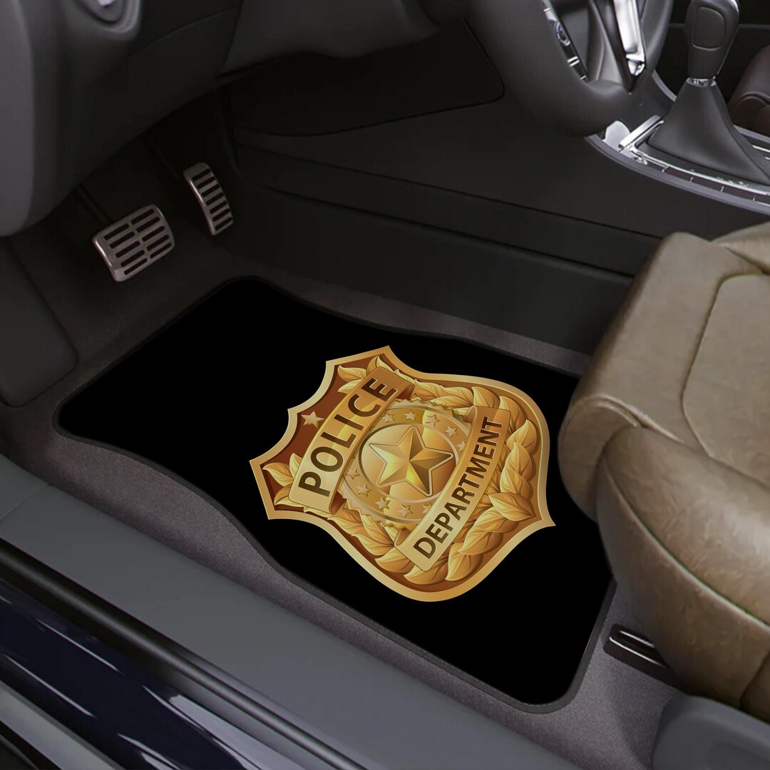 Police Badge Pattern Car Floor Mats - Etsy