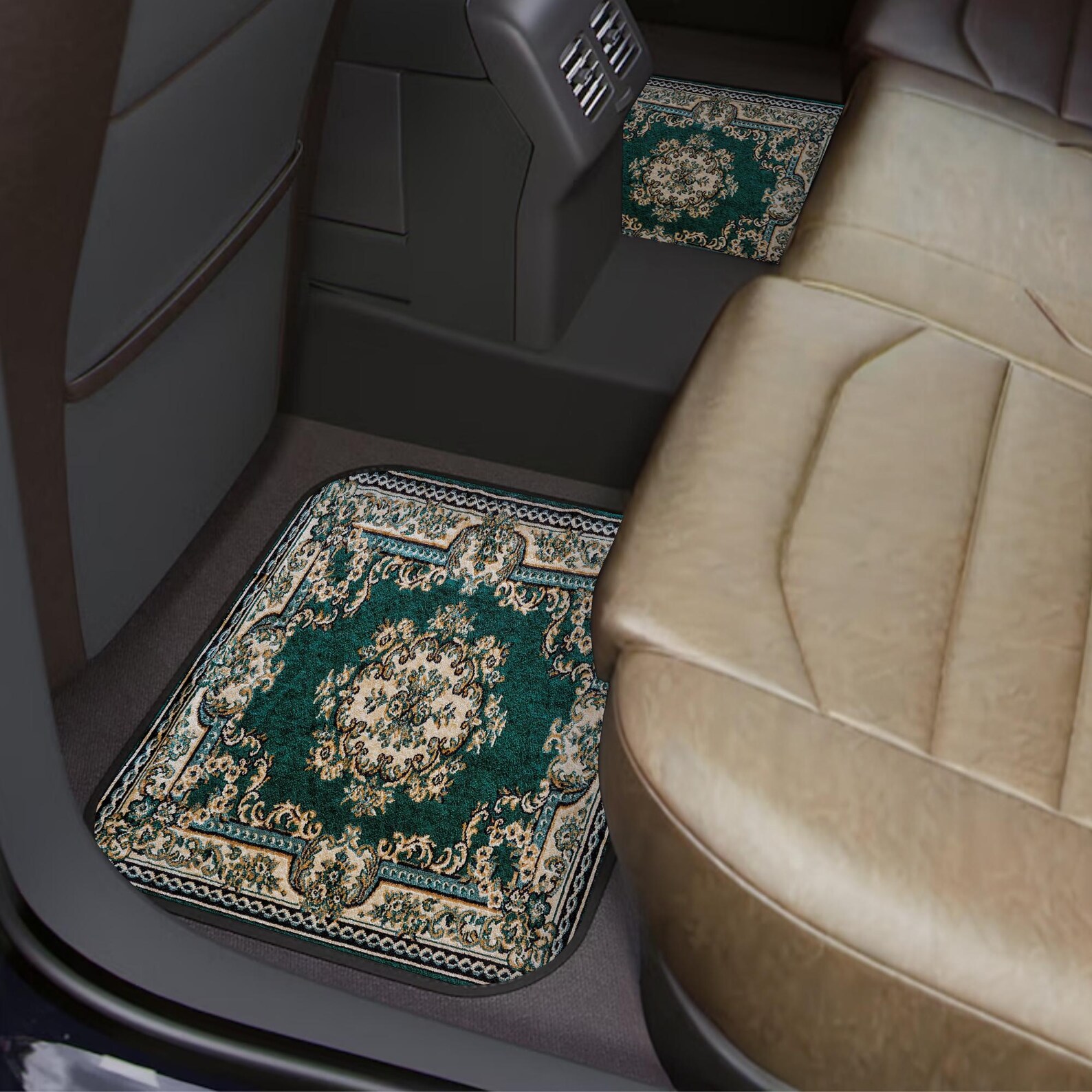 Castleton Green Persian Rug Pattern, Car Floor Mats - Etsy