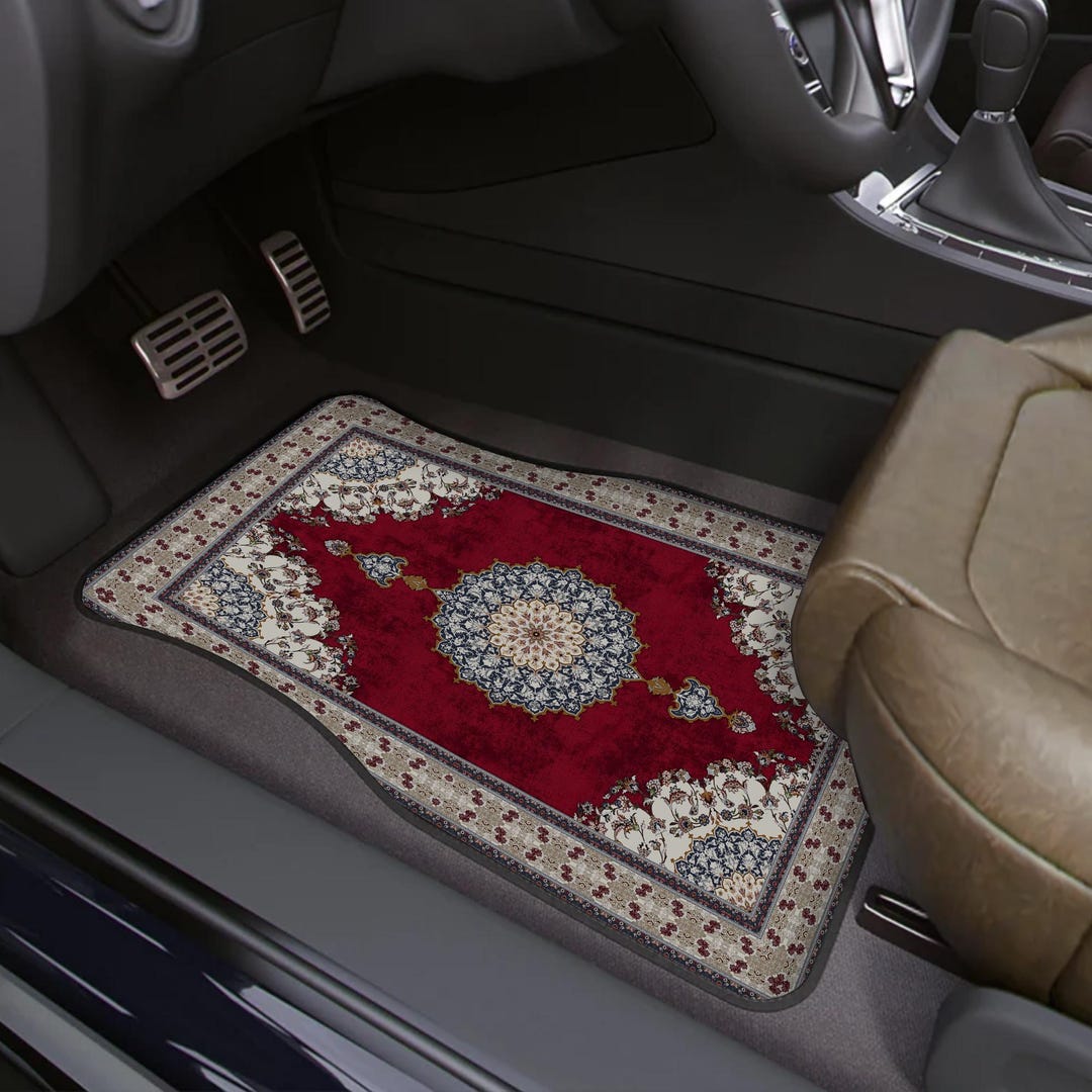 Antique Oriental Persian Carpet Look Car Floor Mat - Etsy