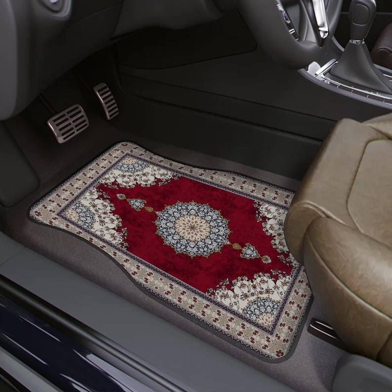 Antique Oriental Persian Carpet Look Car Floor Mat - Etsy