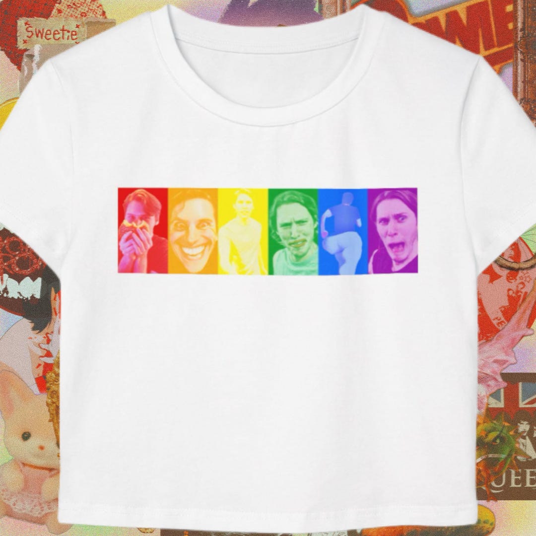 Jerma 985 Pride Flag Women's Baby Tee - Etsy