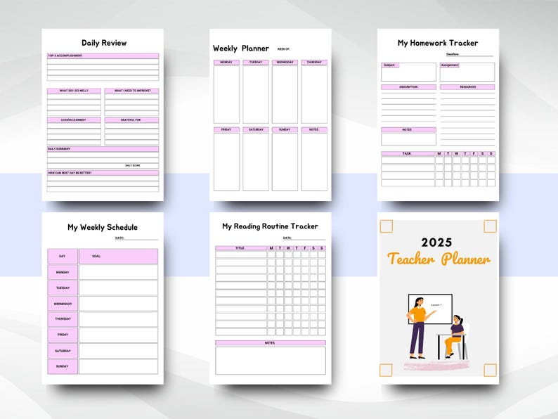 2025 Teacher Planner | Editable & Printable Classroom Organizer ...