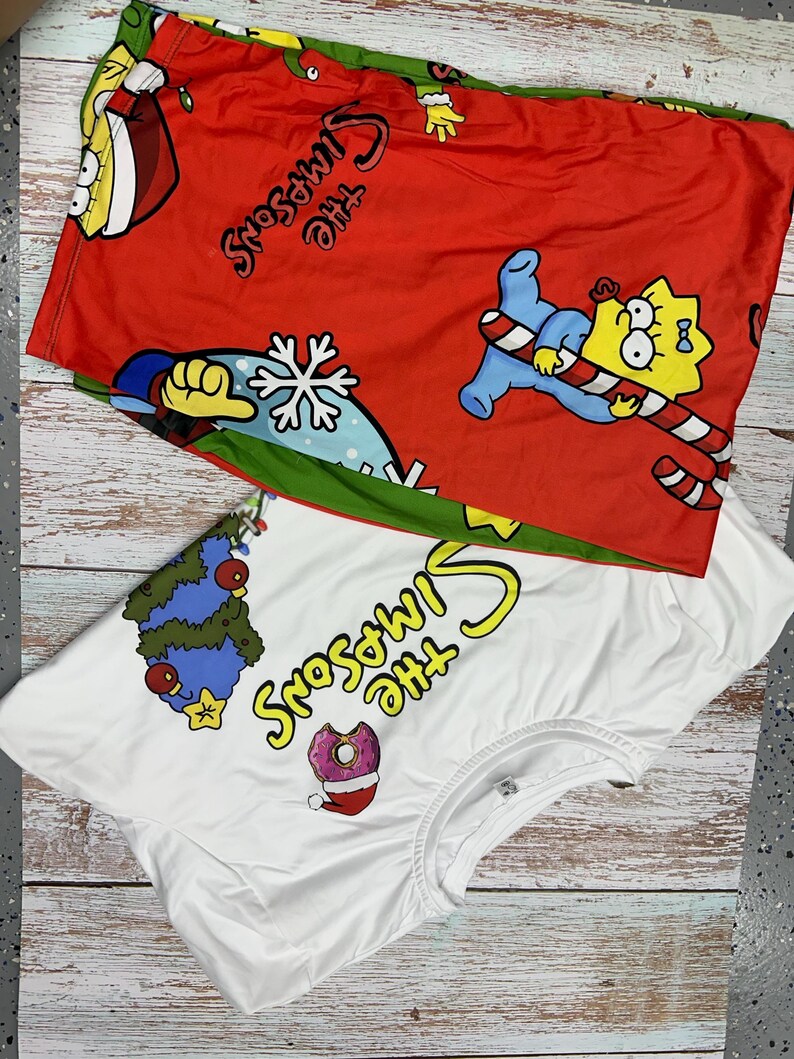 The Simpsons Christmas Pajamas Set: Matching Family Holiday Outfit - Etsy