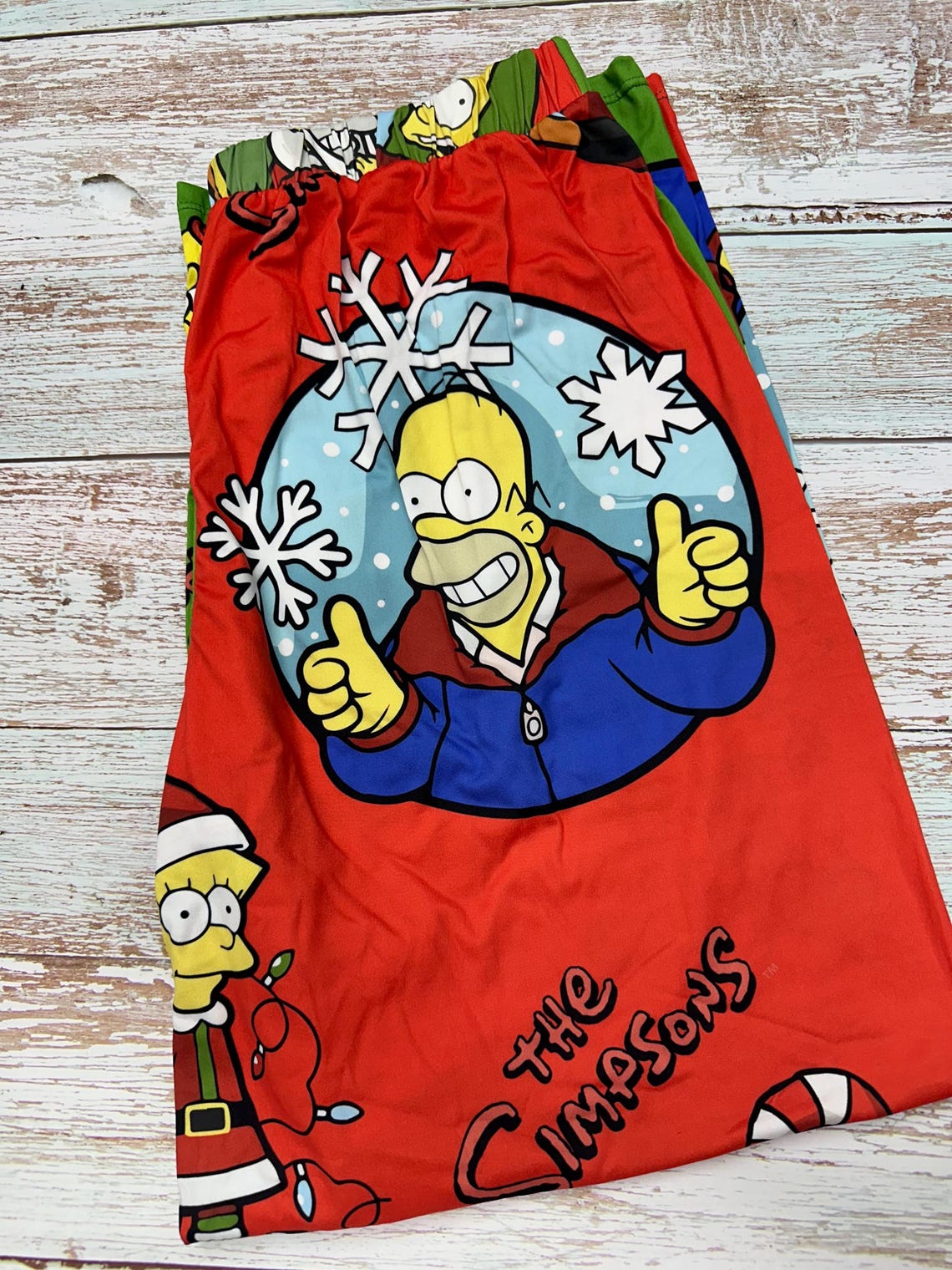 The Simpsons Christmas Pajamas Set: Matching Family Holiday Outfit - Etsy