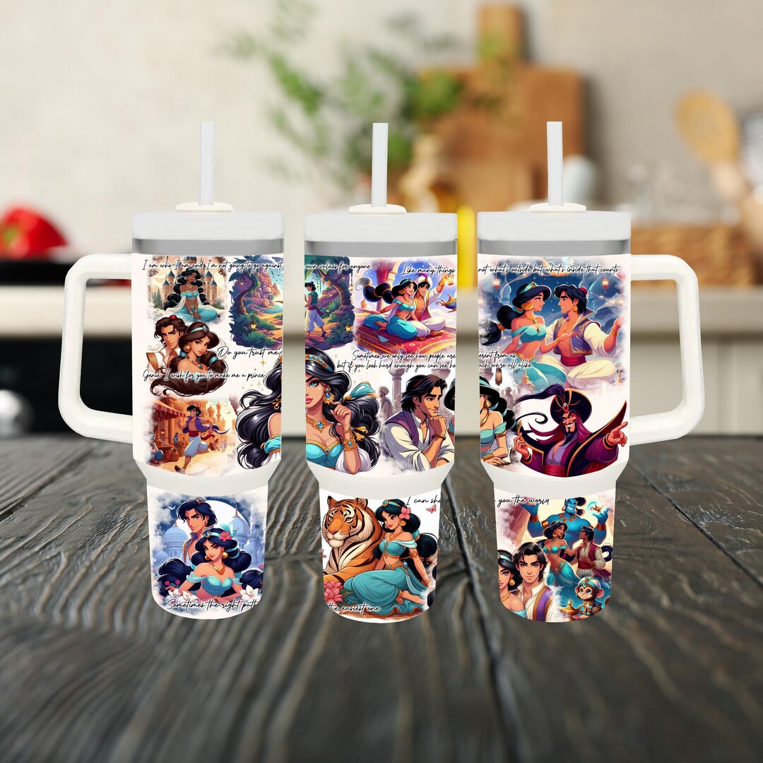 Aladdin Tumbler: Stainless Steel 40oz Sublimation Travel Mug - Etsy