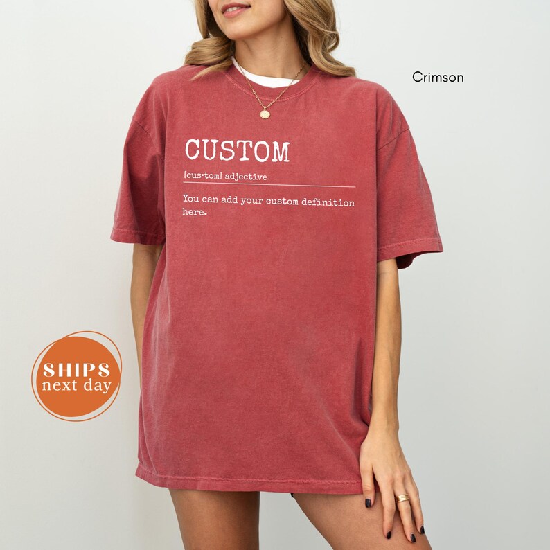 Custom Definition Comfort Colors Shirt, Funny Definition Tee ...