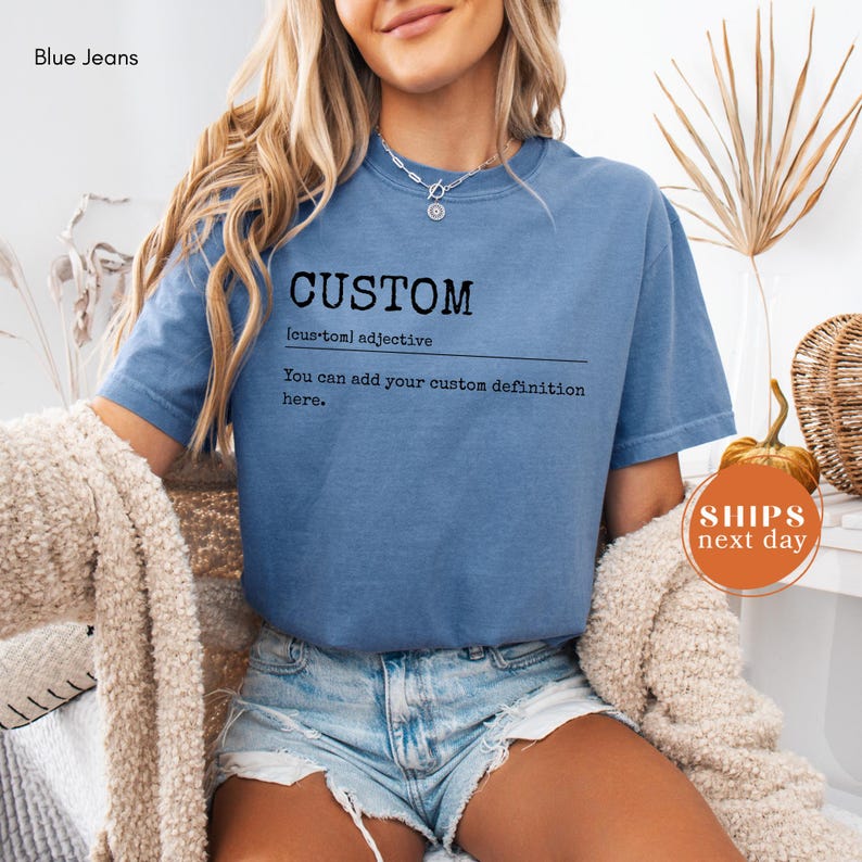 Custom Definition Comfort Colors Shirt, Funny Definition Tee ...