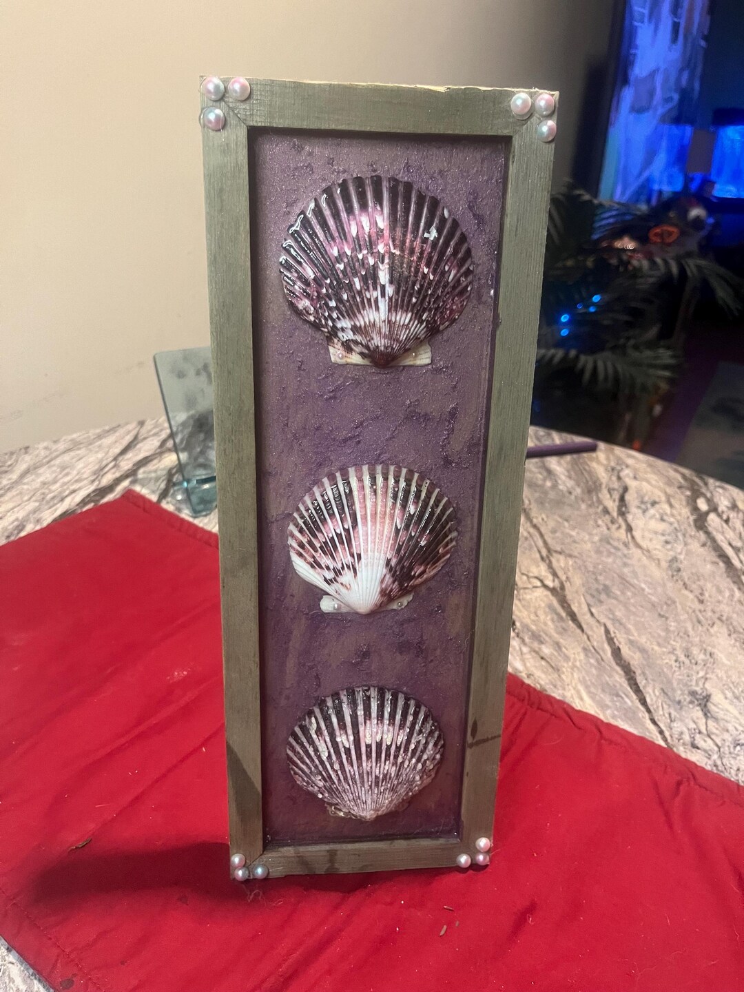 Hanging Wall Seashell Resin Art - Etsy