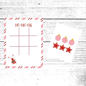Pink Tic Tac Toe Elf Games Printable Digital Download - Etsy