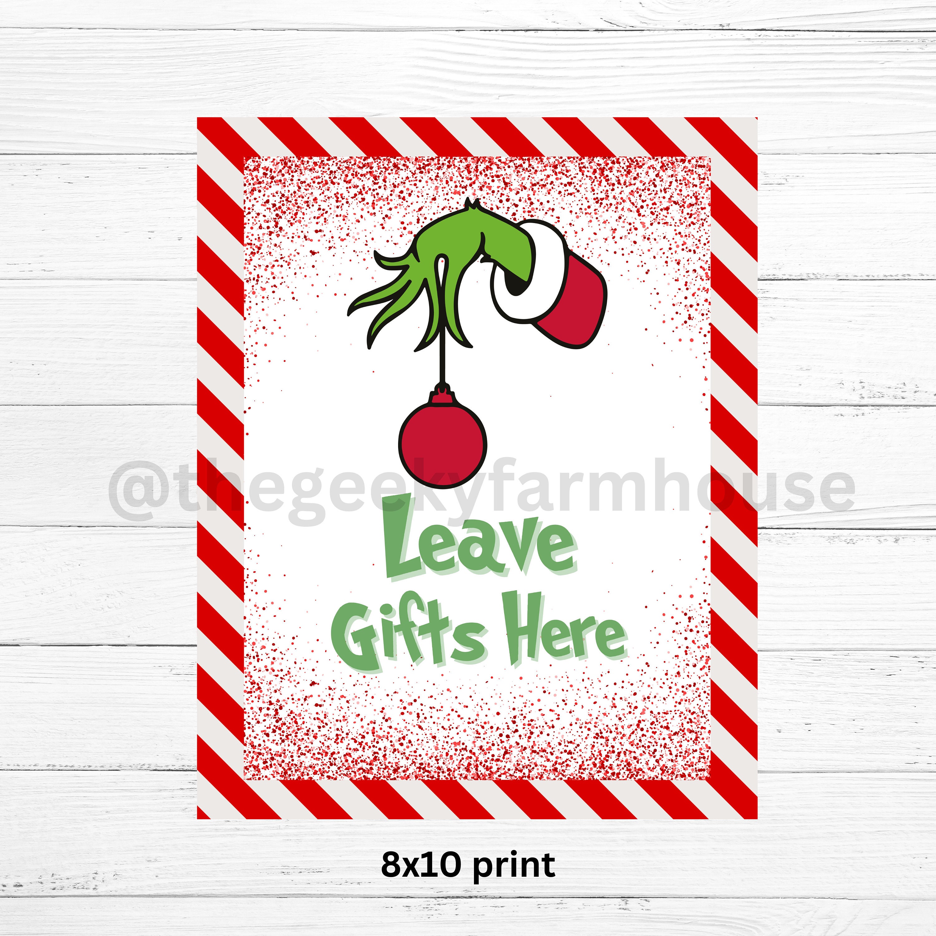 Grinch Birthday 4 Party Sign Printables Digital Download - Etsy