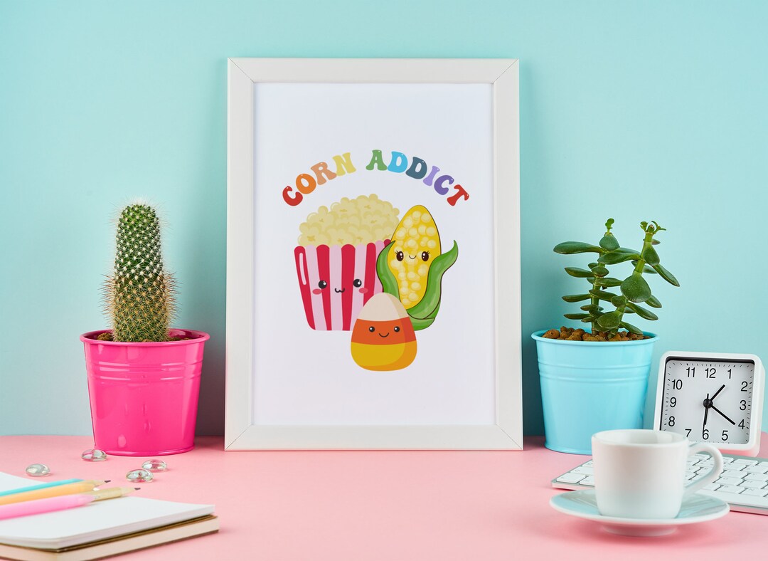 Corn Addict Digital Art - 8x10 Print | PDF - Etsy